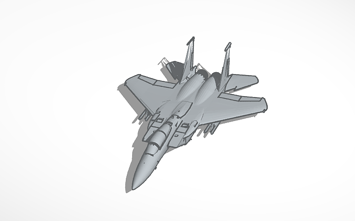 3D design F-15 Eagle - Tinkercad