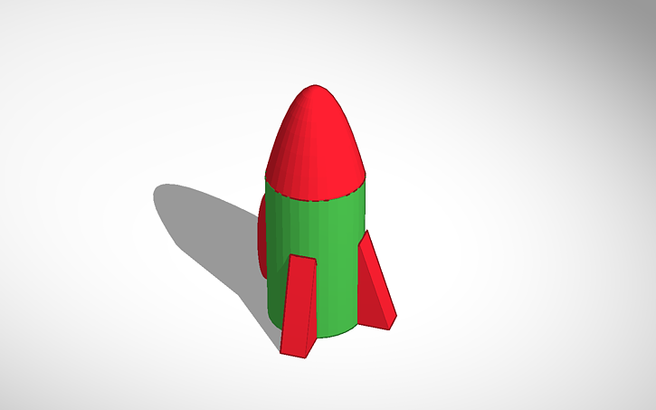 3D design Mathias Pedersen Raket | Tinkercad