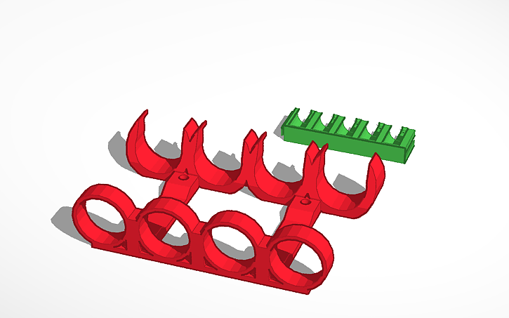 3D design tube holder - Tinkercad