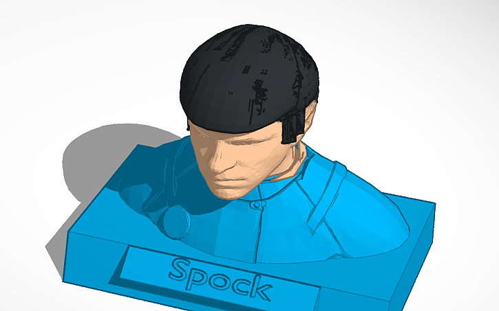 3D design Spock from star trek - Tinkercad