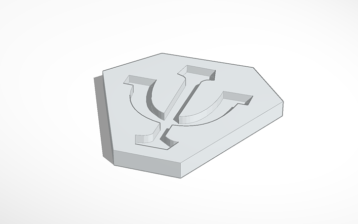 3D design PSI Corps Badge - Tinkercad