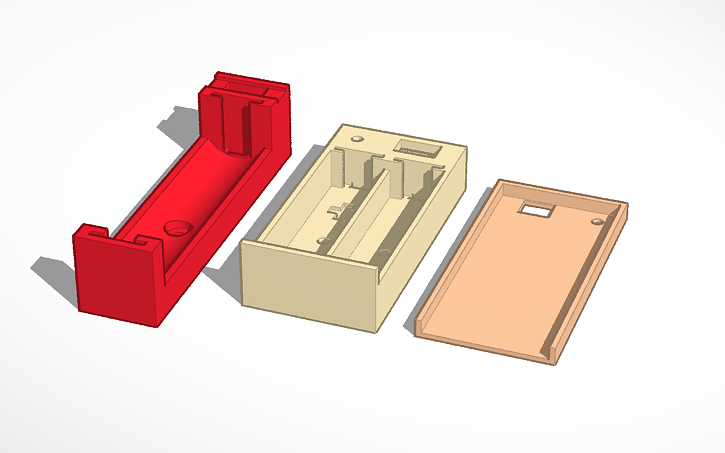 3D design AA Battery Box - Tinkercad