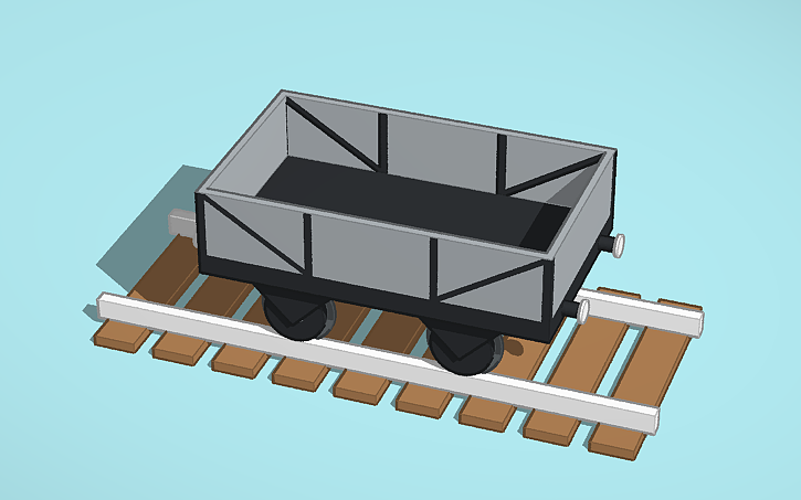 3D design UPDATE 3-Plank Troublesome Truck - Tinkercad