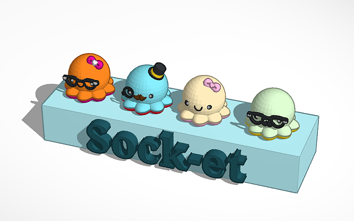 3D design octopus :p - Tinkercad