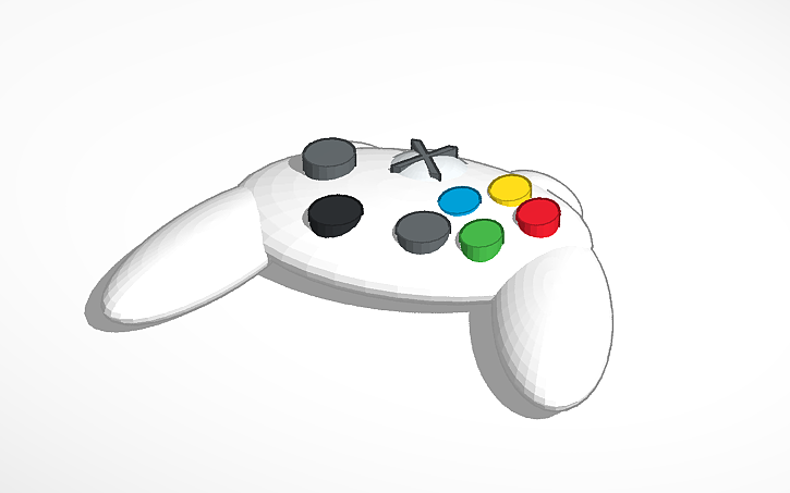 3D design Xbox 360 controller (robot white) - Tinkercad