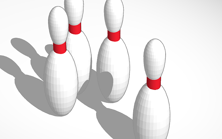 3D design Bowling Pin - Tinkercad