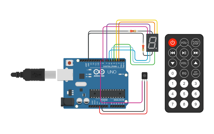 Circuit design IR_Remote_Interfacing - Tinkercad
