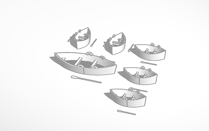 3D design boats - Tinkercad