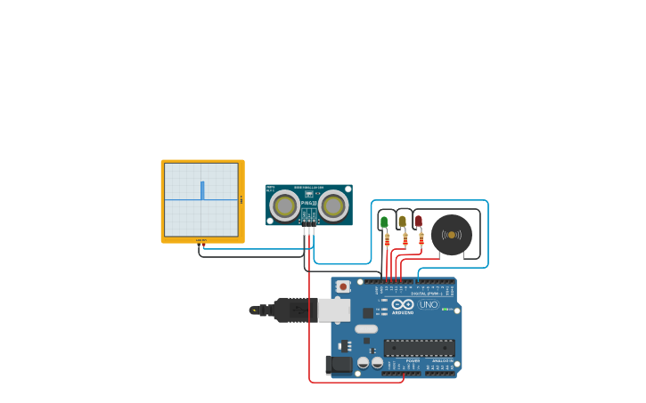 Circuit design Car parking Systems | Tinkercad