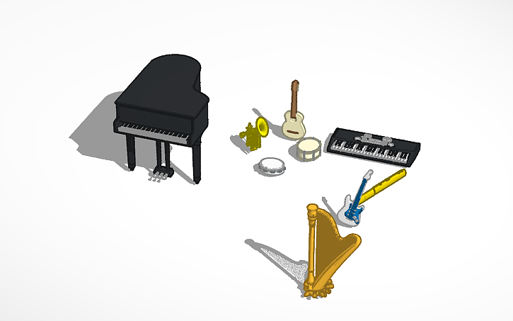 3D design Music Time! - Tinkercad