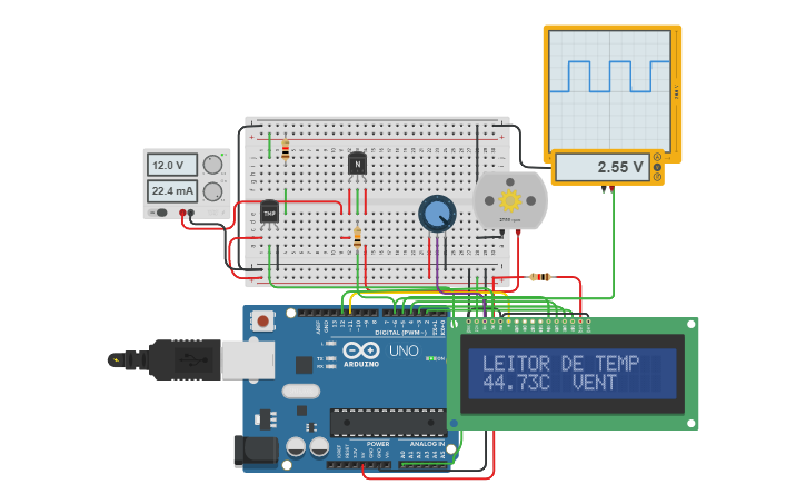 Circuit design A05 - EXT 01 PWM - Tinkercad