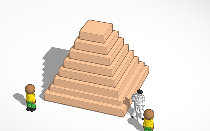 3D design Egyptian Pyramid - Tinkercad
