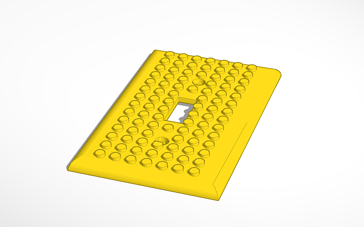 3D design lego light switch cover | Tinkercad