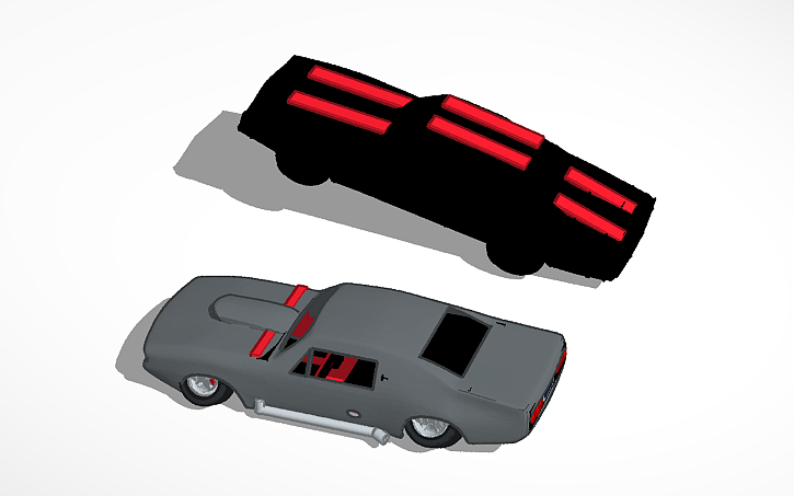 3D design Muscle cars - Tinkercad
