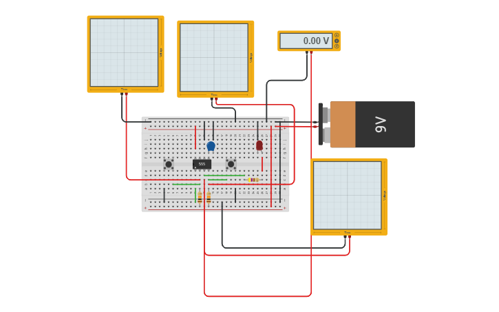 Circuit design bistable | Tinkercad