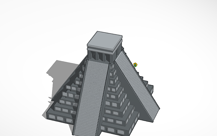 3D design Aztec temple/pyramid | Tinkercad