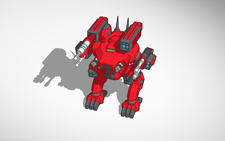 3D design DRHACM-X1A - The "Diablo Rouge" Heavy Combat Mech - Jan 2024 ...