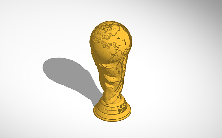 3D design Fifa World Cup trophy - Tinkercad