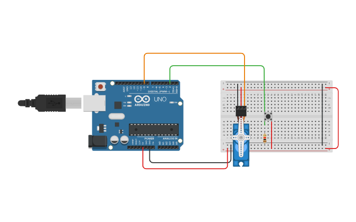 Circuit design arduino 10 - Tinkercad
