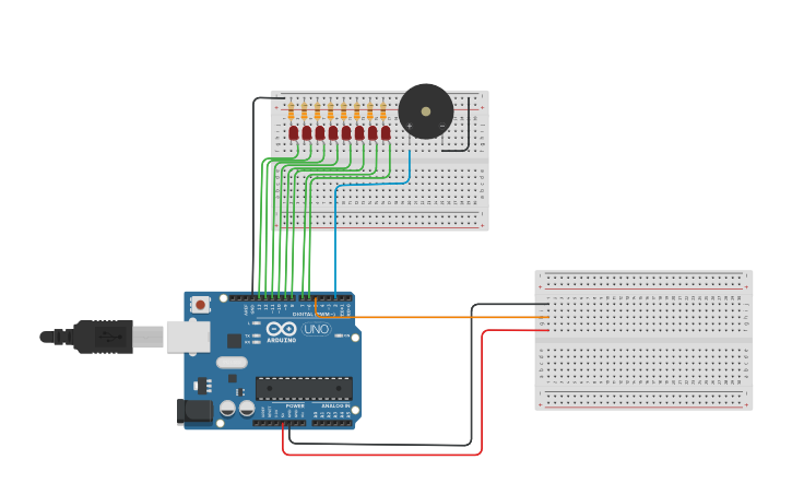 Circuit design Arduino Sensor de Metal - Tinkercad