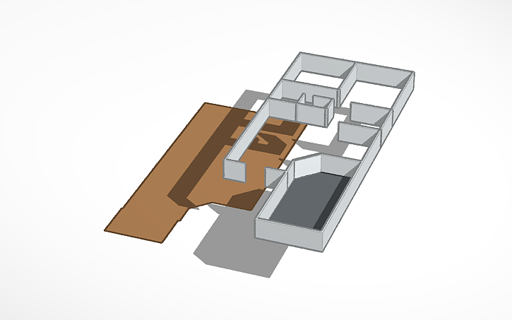 3D design 2-Story Condo Layout - Tinkercad