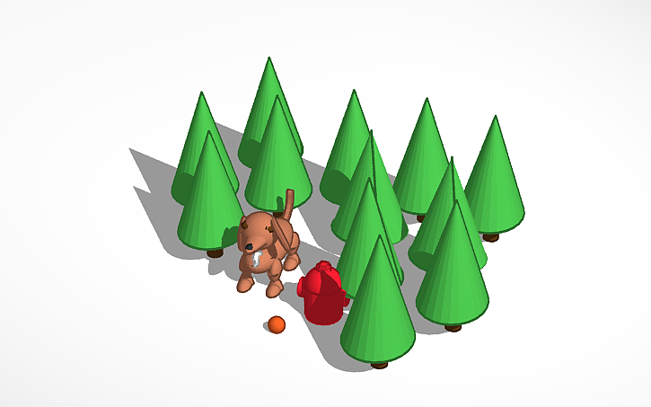 3D design Squeaky the Weiner Dog | Tinkercad