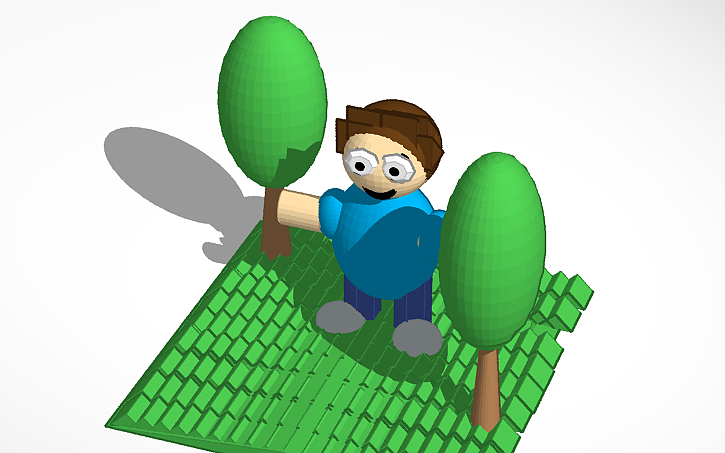 3D design MINECRAFT STEVE | Tinkercad