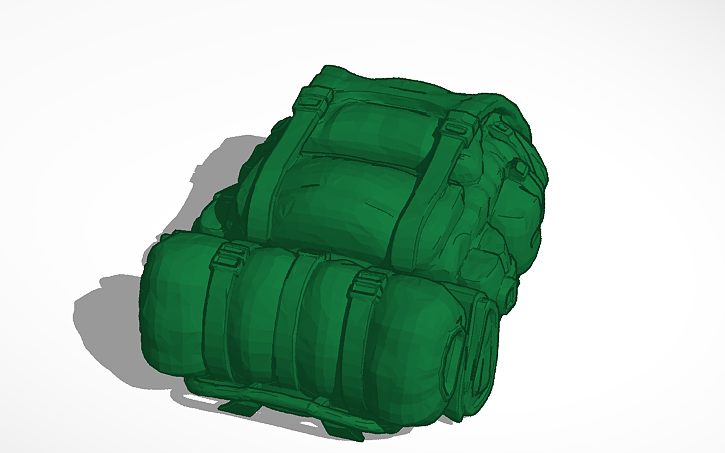 3D design Backpack - Tinkercad