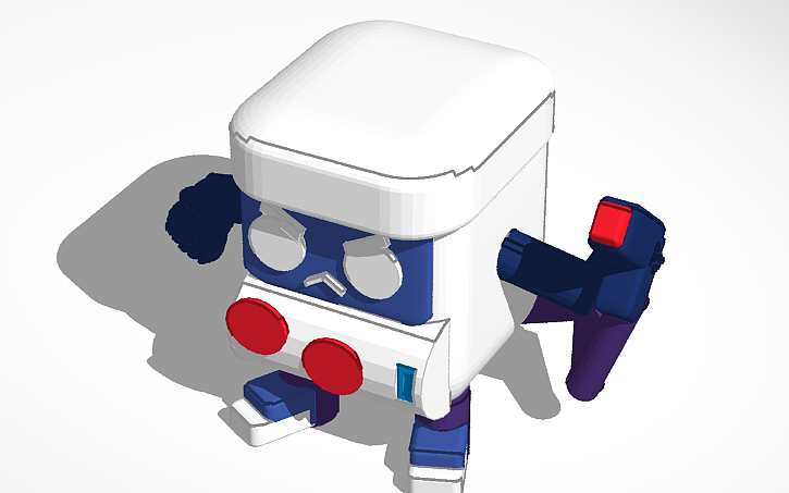 3D design BRAWL STARS 8 BİT - Tinkercad