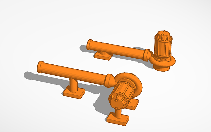 3D design Water Pump - Tinkercad