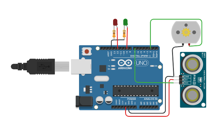 Circuit design Tap Sensor - Tinkercad