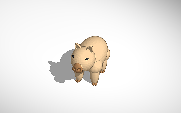 3D design pig2 | Tinkercad