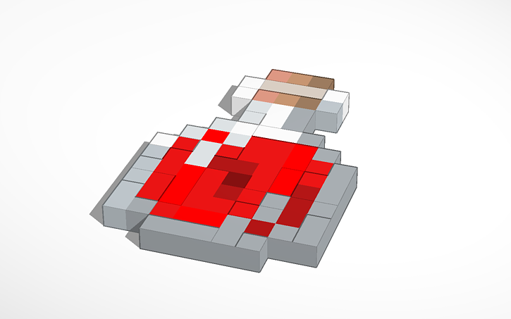 3D design Minecraft Potion - Tinkercad
