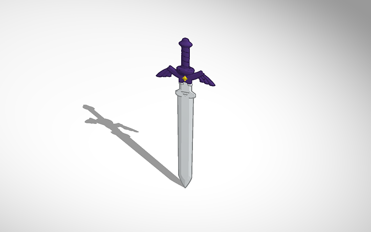 3D design Link's Master Sword - Tinkercad