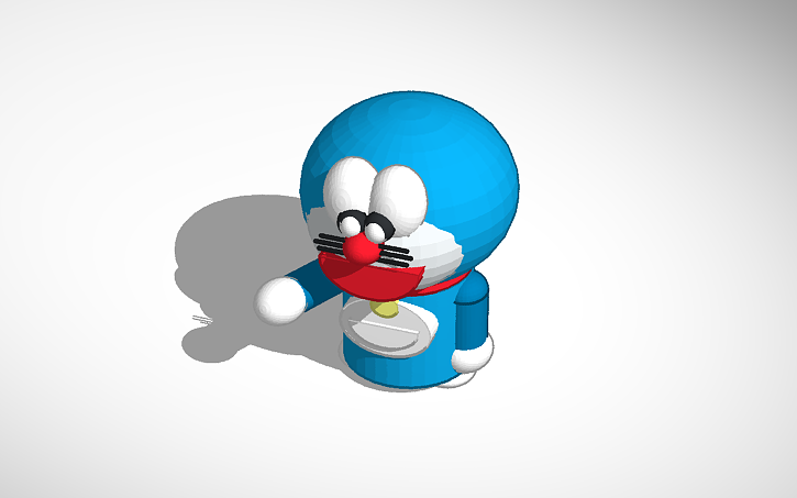 3D design Doraemon - Tinkercad