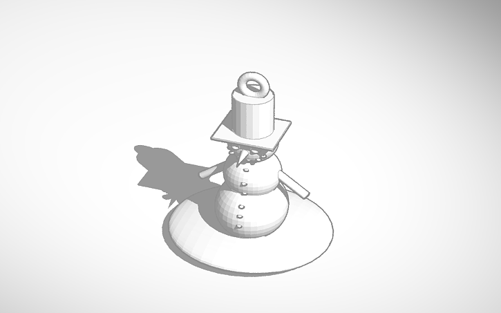 3d Design Snowman Tinkercad