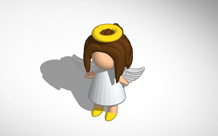 3D design faceless angel | Tinkercad