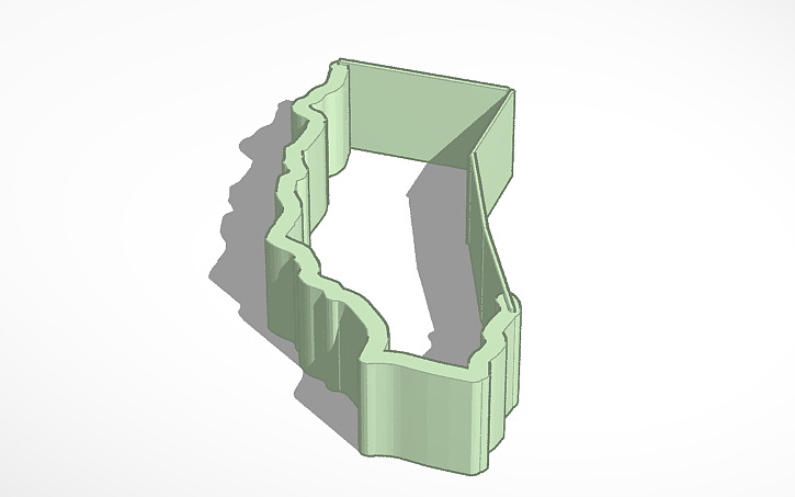 3D design California Cookie Cutter | Tinkercad