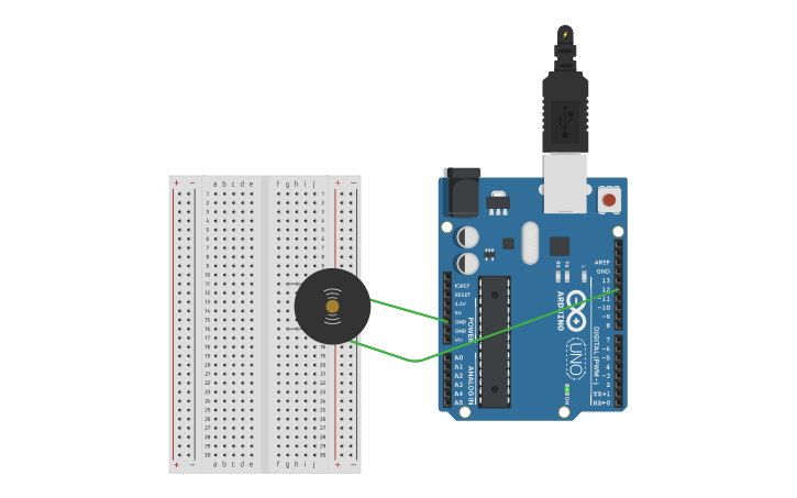 Circuit design Sound Buzzer - Tinkercad