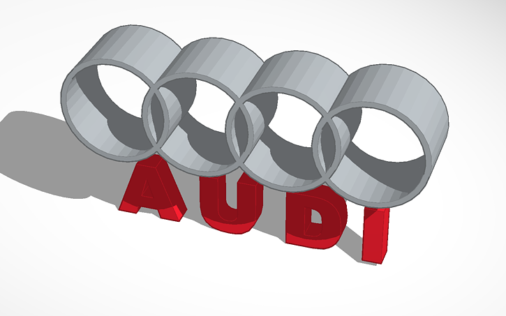 3D design Audi - Tinkercad