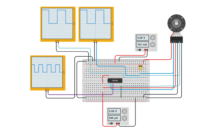 Using Dc Motor With Encoder In Tinkercad Youtube