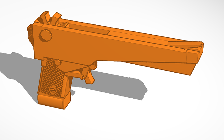 3D design Rubber Band Gun - Tinkercad