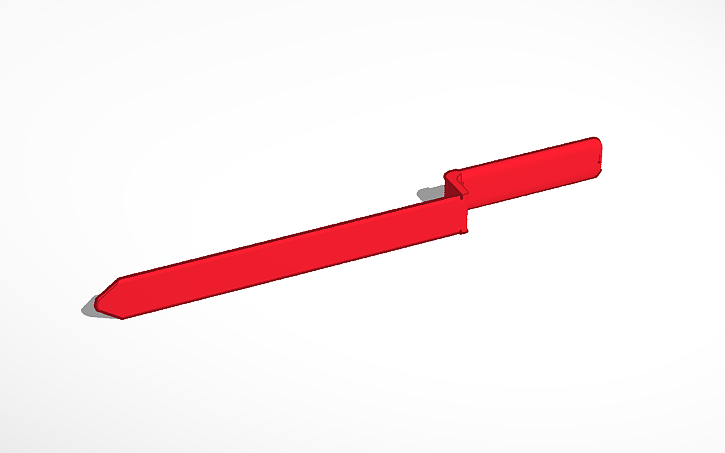 3D design Letter Opener - Tinkercad