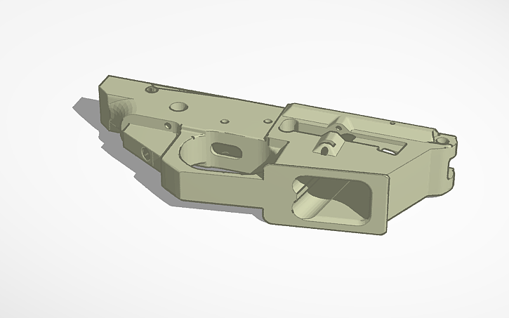 3D design ar9 lower receiver - Tinkercad