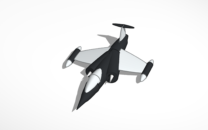 3D design jet fighter - Tinkercad