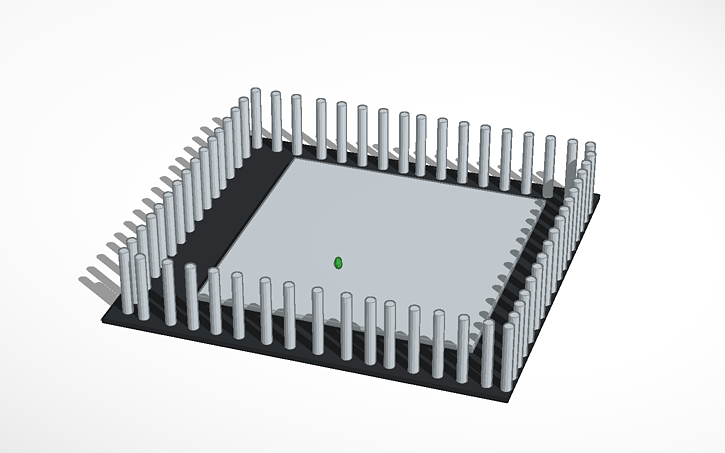 3D design Micro procesador - Tinkercad