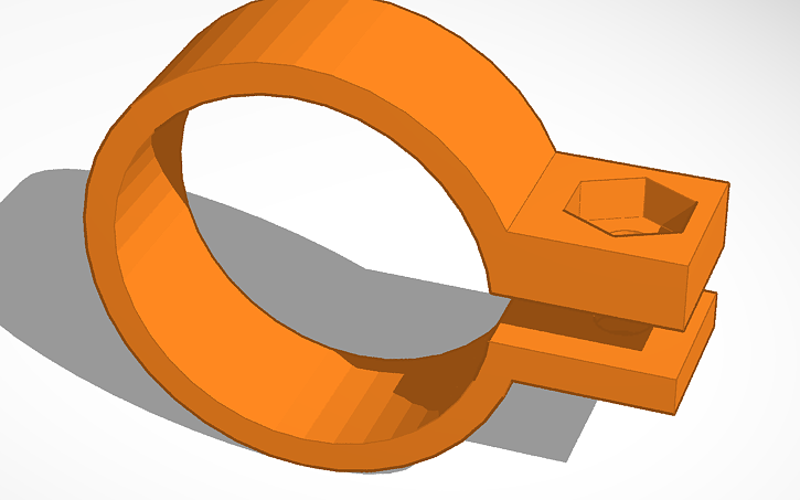 3D design Bicycle clamp - Tinkercad