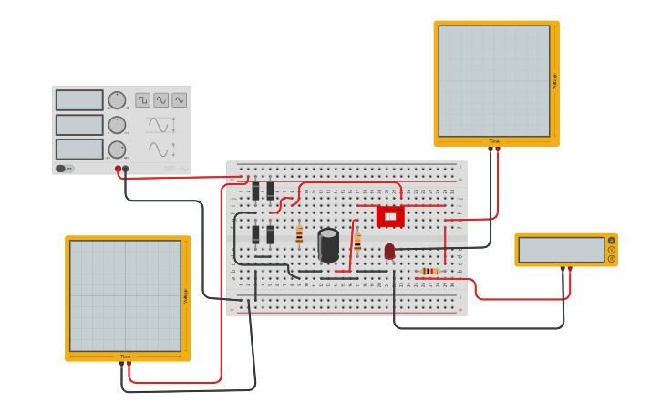 Circuit design alimentatore a doppia semionda | Tinkercad