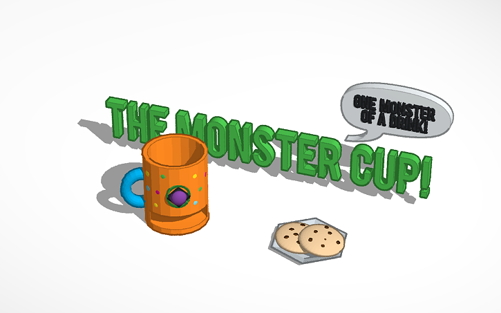 3D design MONSTER CUP | Tinkercad