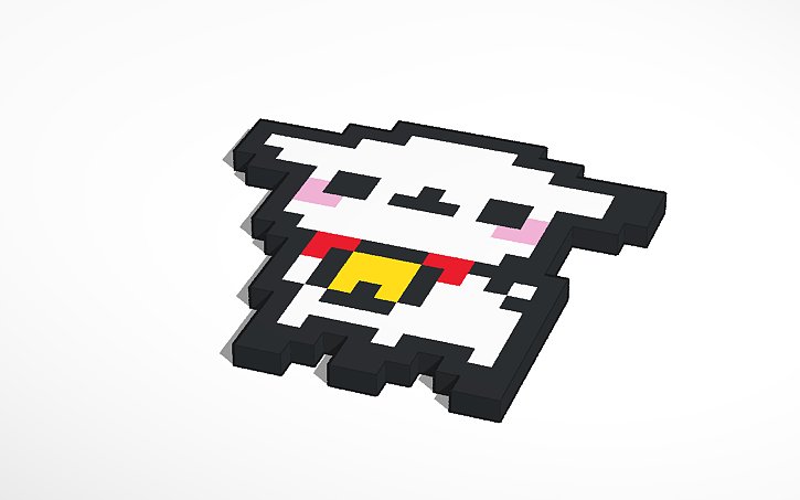 3D design Pixel Lama or sheep?- - Tinkercad